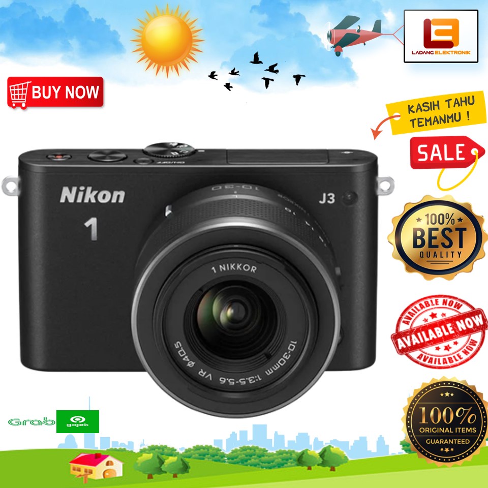 Jual Nikon Kamera J3 kit 10-30mm | Shopee Indonesia