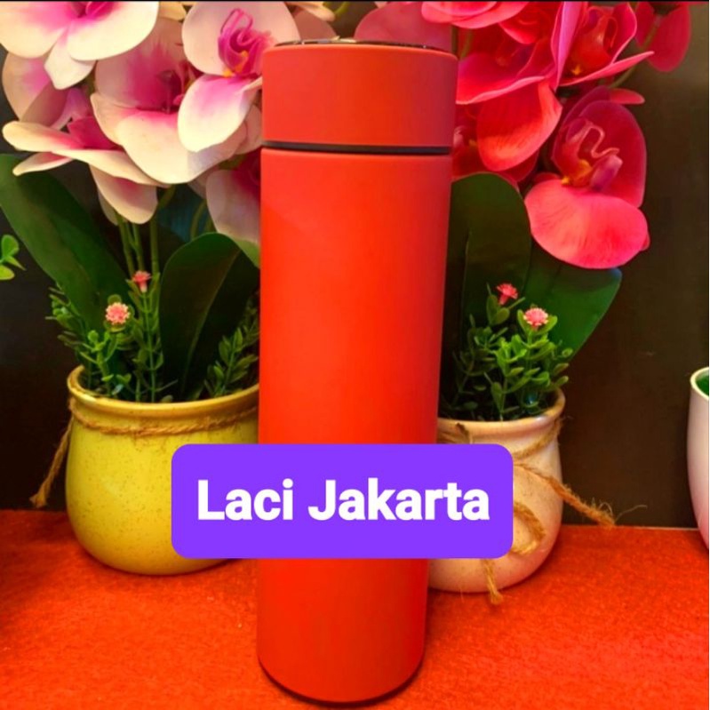 Jual tumbler LED termos suhu 500ml termos panas botol tahan dingin ...