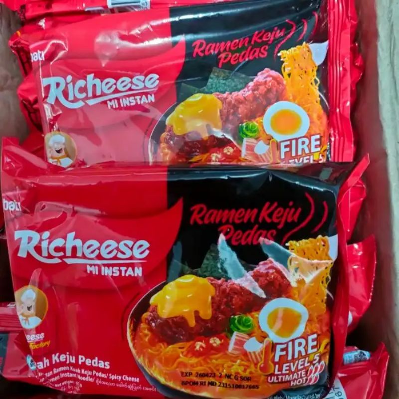 Jual Mi Instan Richeese Nabati Mi Goreng Keju Ramen Keju 75g Level 0 ...