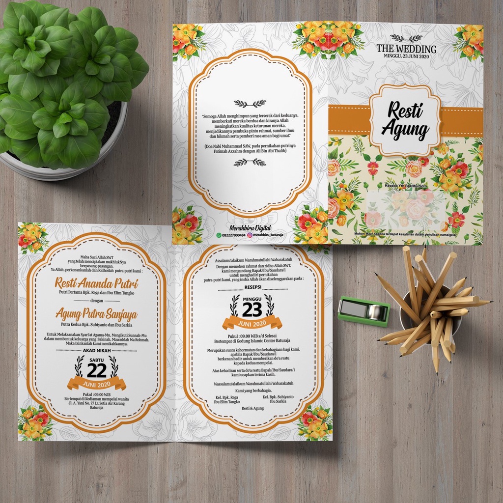Jual Undangan pernikahan / Undangan Nikah / Undangan Perkawinan ...