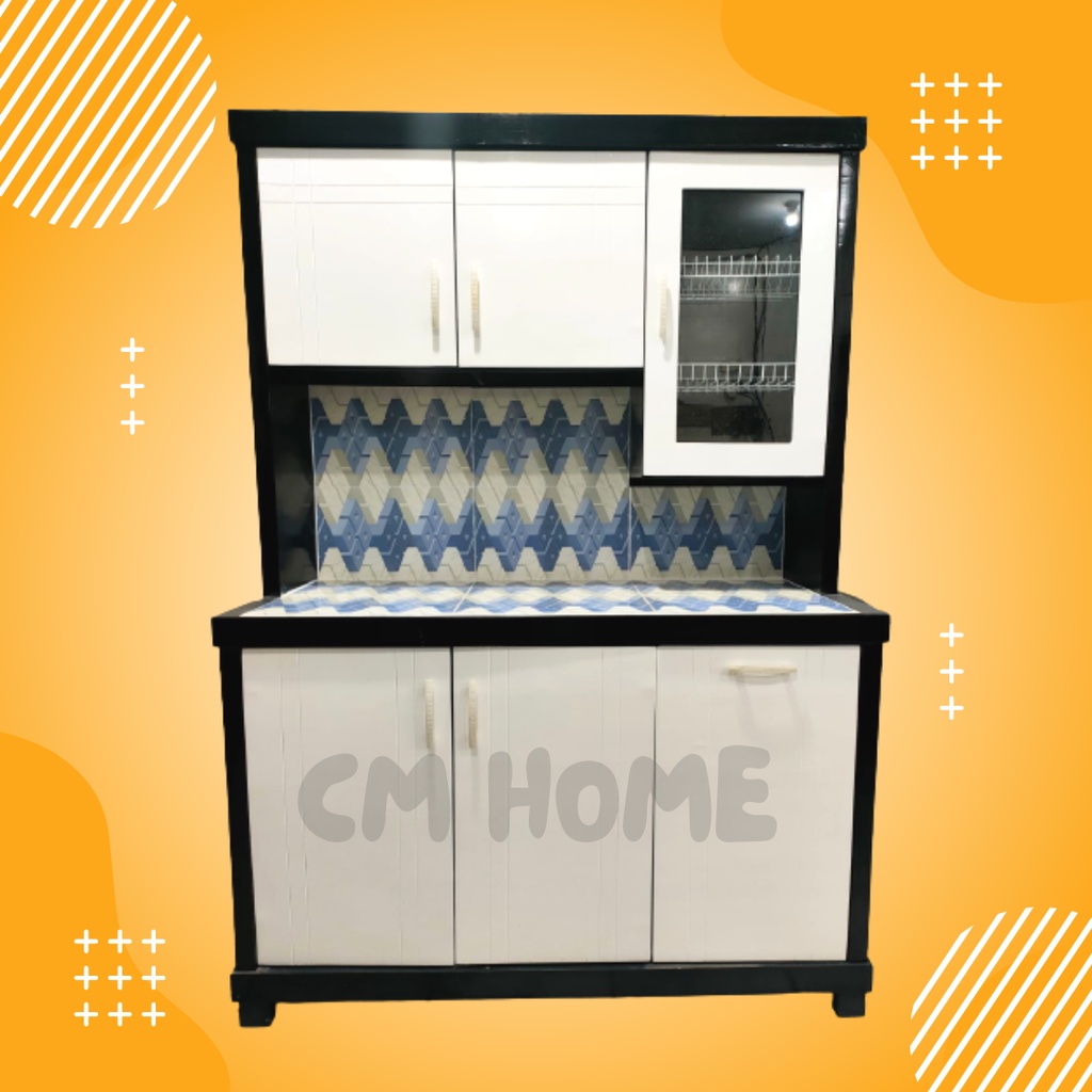 Jual Rak Piring Kayu Minimalis 3 Pintu / Lemari Sayur / Lemari Dapur ...