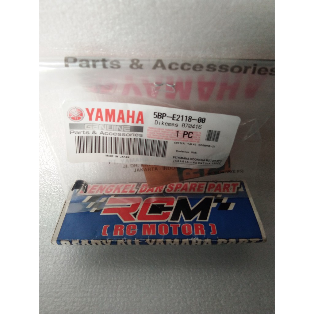 Jual 5BP-E2118-00 COTTER VALVE KUKU KLEP KELEP MACAN SCORPIO Z SCORPIO-Z HRGA PERBIJI ORI ...