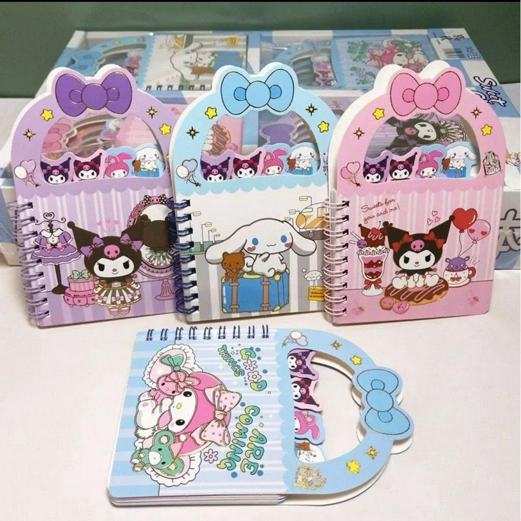 Jual Notebook Mini SANRIO Model Tas dengan Pembatas - Memo Mini Sanrio ...