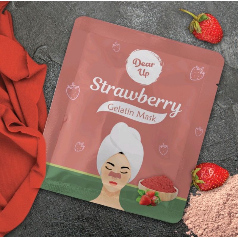 Jual DEAR UP MASKER KOMEDO GELATIN ORGANIK BUBUK | Shopee Indonesia