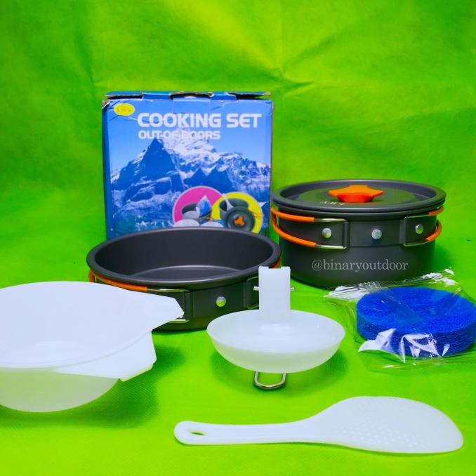 Jual alat masak camping cooking set ds 200 nesting | Shopee Indonesia