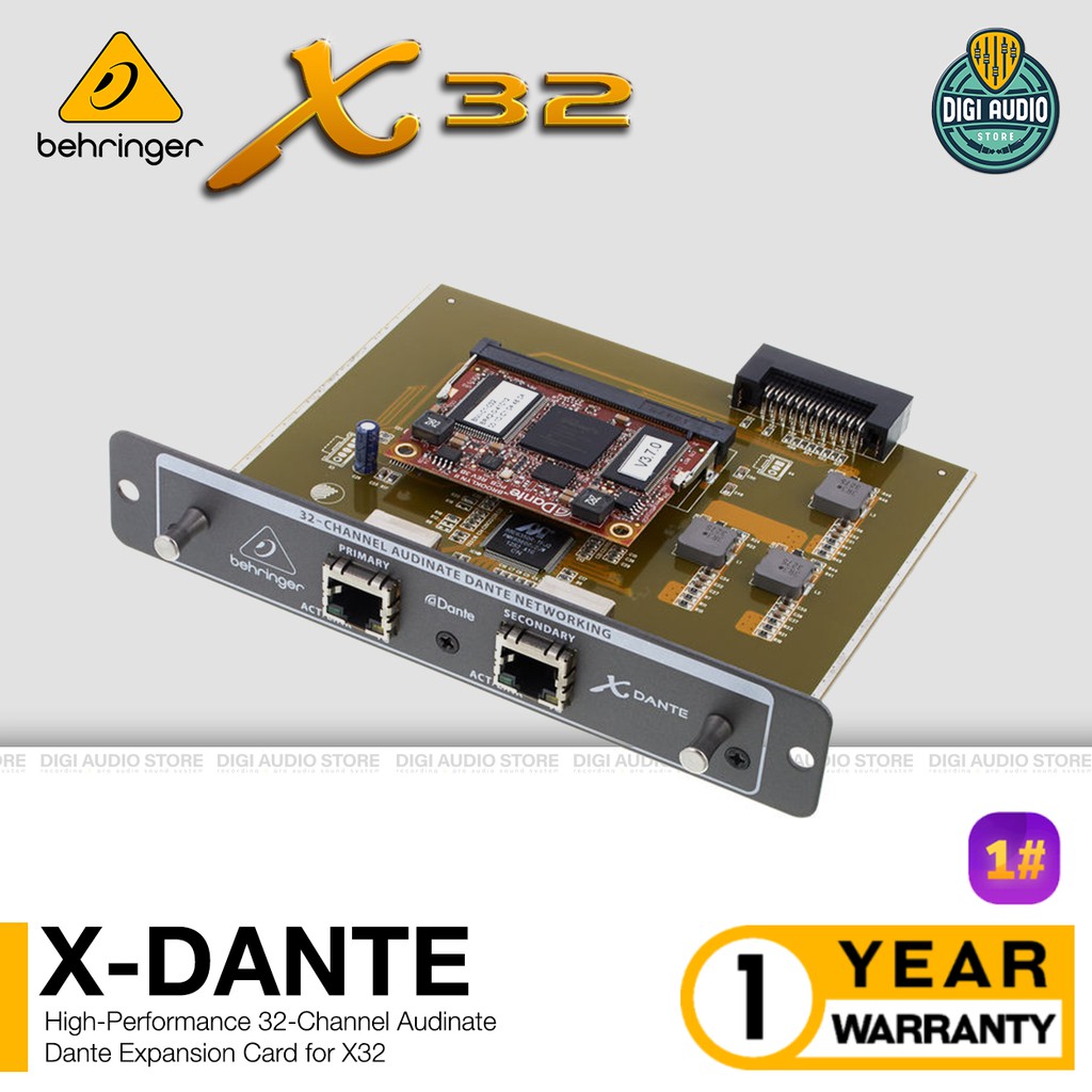 Jual Behringer X-DANTE 32 Channel Dante Card Expansion Audio Mixer ...