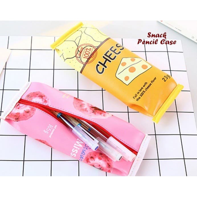 Jual Snack Pencil Case POPCORN, POTATO CHIPS, CHEESE CAKE (kotak pensil ...