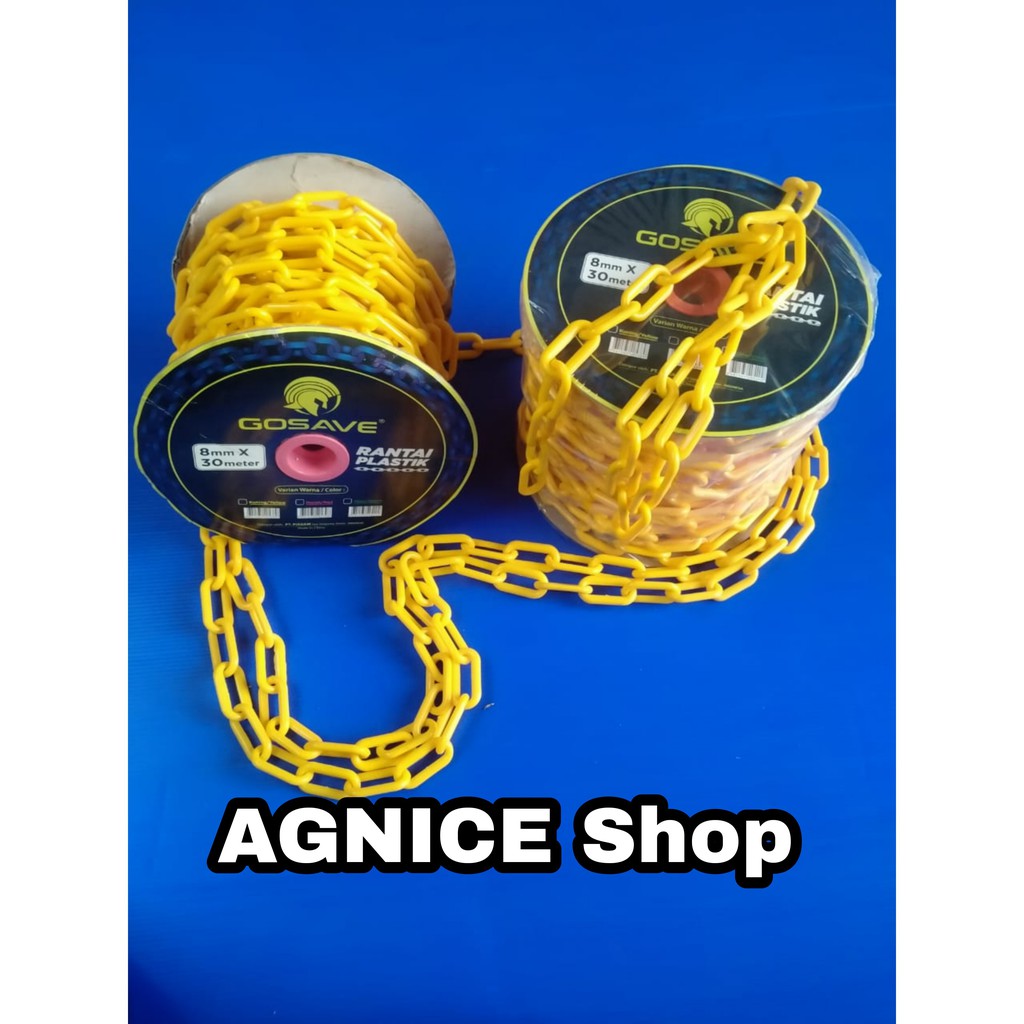 Jual RANTAI PLASTIK 1 ROLL TRAFFIC CONE 8MM x 30 Meter. Safety Cone ...