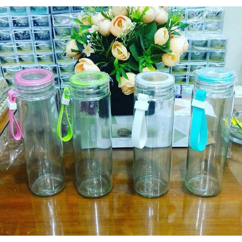 Jual BOTOL KACA SLIM BENING 420ml | Shopee Indonesia