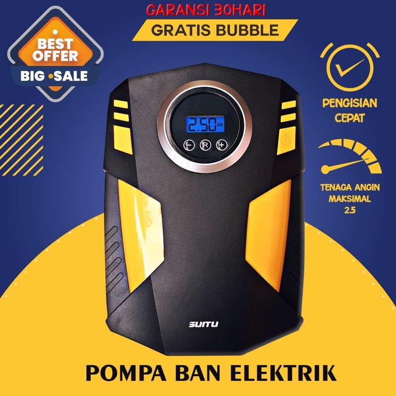 Jual Pompa Ban Mobil Motor Truk Elektrik Portable Mini Kompresor Serba ...