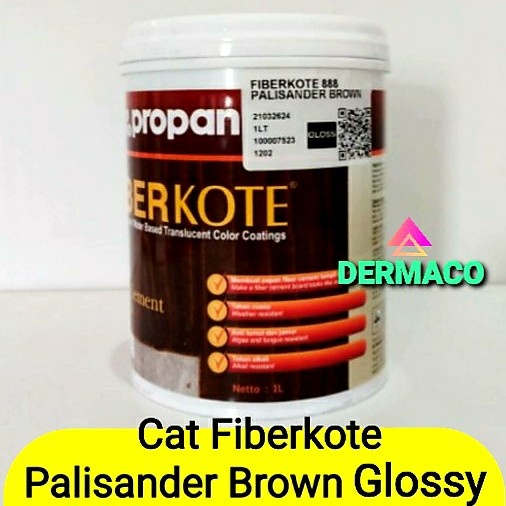 Jual Cat Fiberkote GRC 1 Liter / Cat PROPAN Palisander Brown 8004 ...