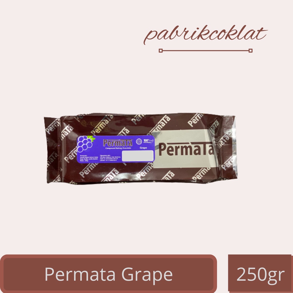 Jual Permata Coklat Blok Ungu Rasa Anggur 250gr - Grape Chocolate ...