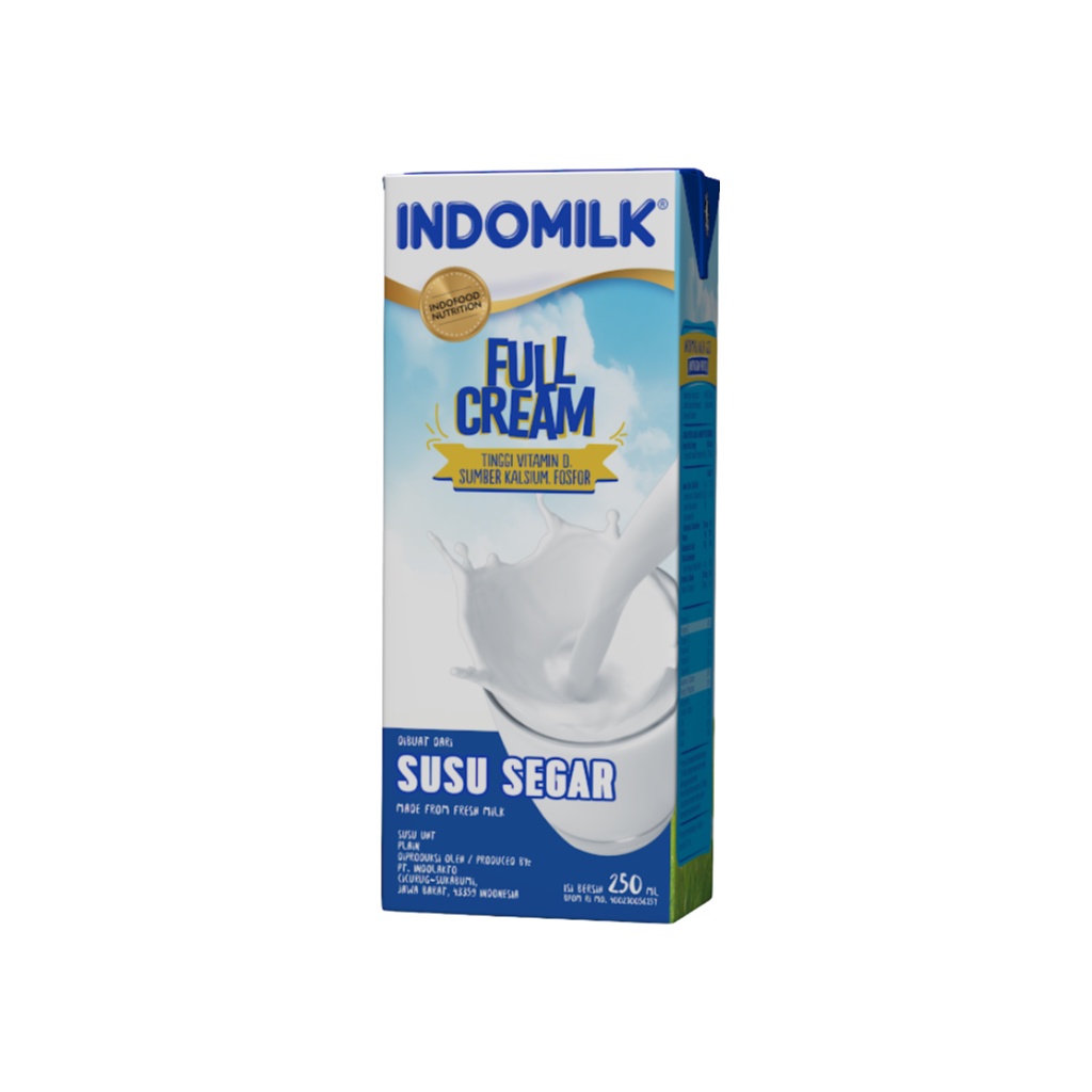 Jual Indomilk Full Cream UHT 250 ml | Shopee Indonesia