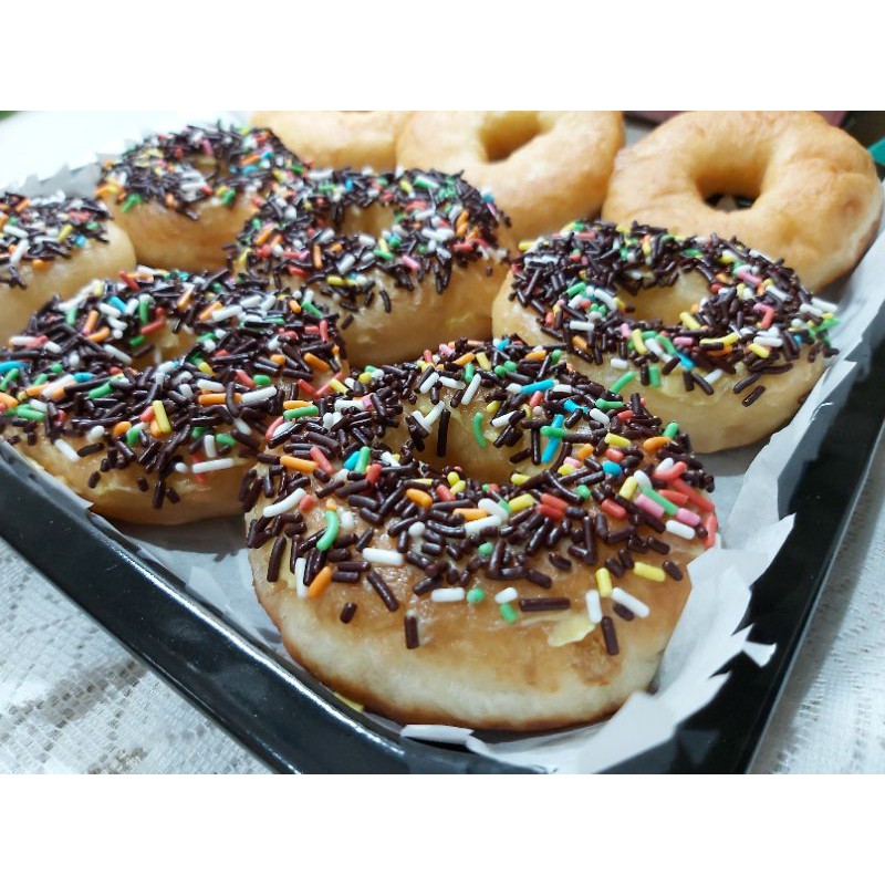 Jual Donat Biasa Topping Meses Coklat | Shopee Indonesia