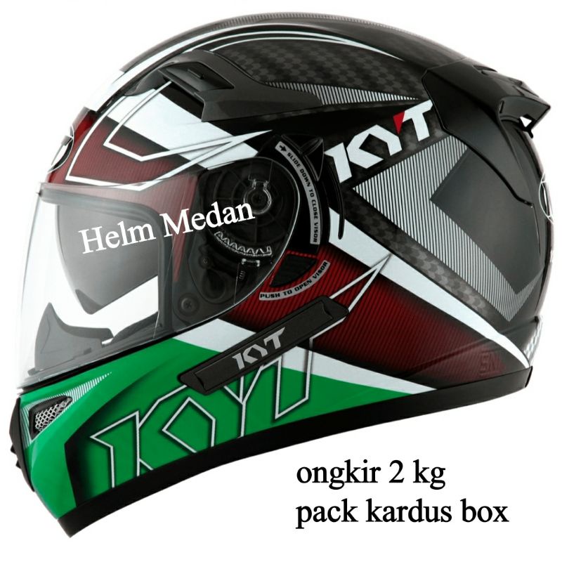 Jual Helm KYT K2 Rider Original Spot Light Green | Shopee Indonesia