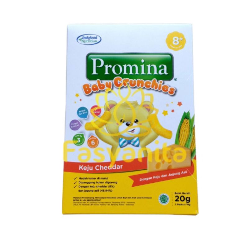 Jual Promina Baby Crunchies Keju Cheddar 20gr Makanan Kudapan Snack ...