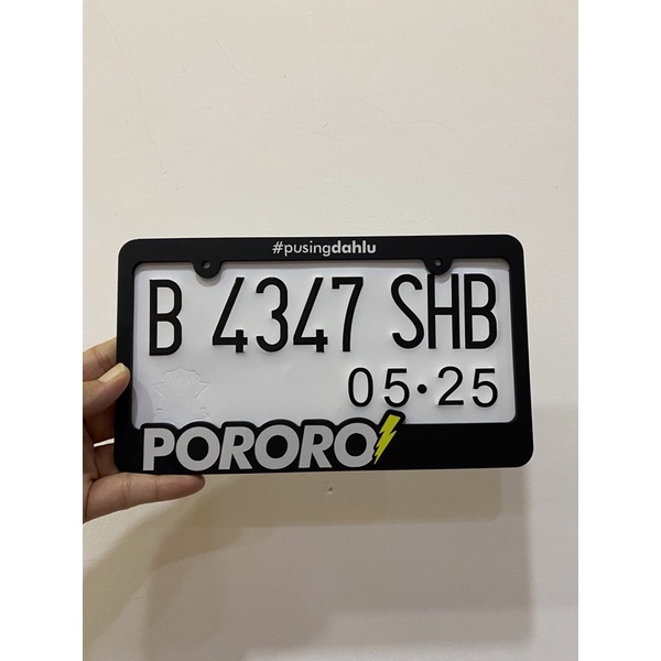 Jual License Plat Frame / frame + plat nomor motor | Shopee Indonesia