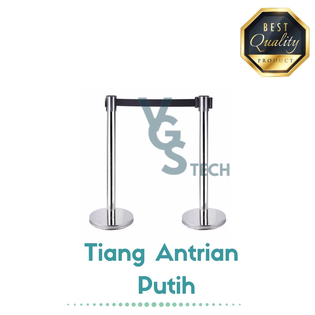 Jual Queue Line Tiang Antrian Stainless | Shopee Indonesia