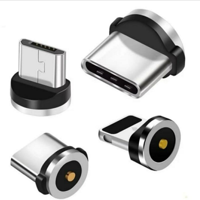 Jual Magnetic Plug Micro USB/TYPE C/8 Pin (Hanya Magnetik kepala.bulat ...