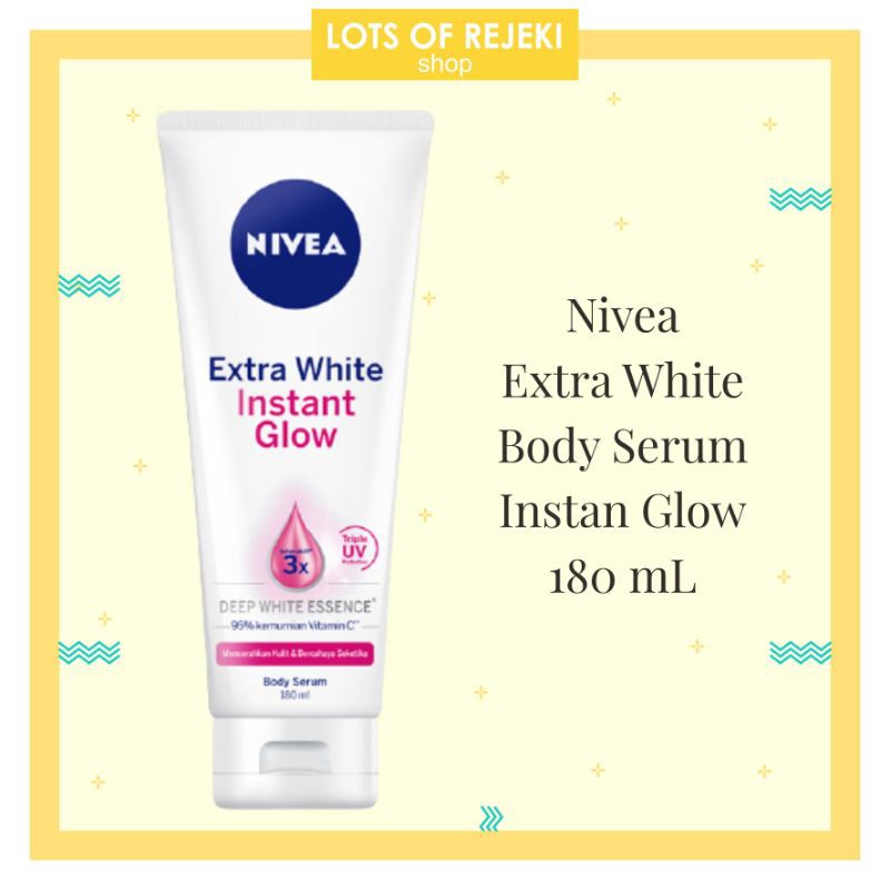 Jual Nivea Extra White Body Serum Instant Glow 180 Ml Shopee Indonesia