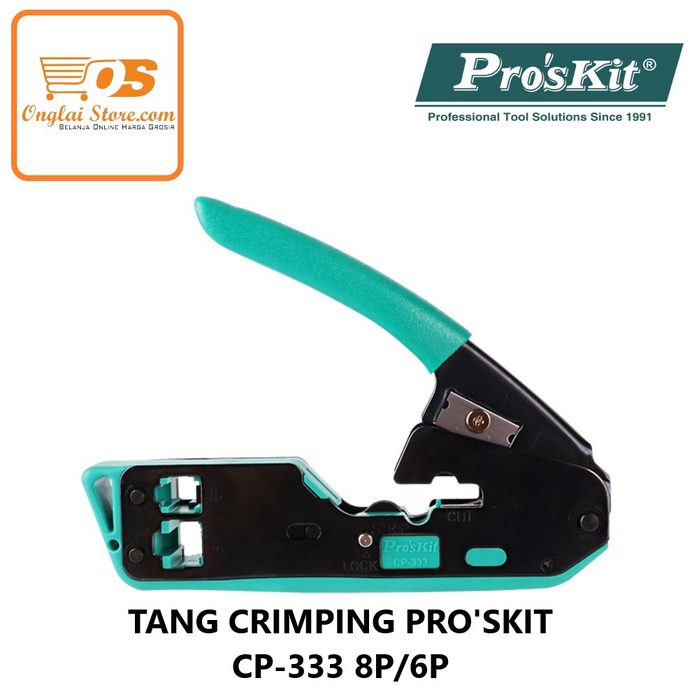 Jual Tang Crimping Multifungsi Proskit CP 333 8p/6p Tang RJ45 Original Awet Berkualitas Murah ...