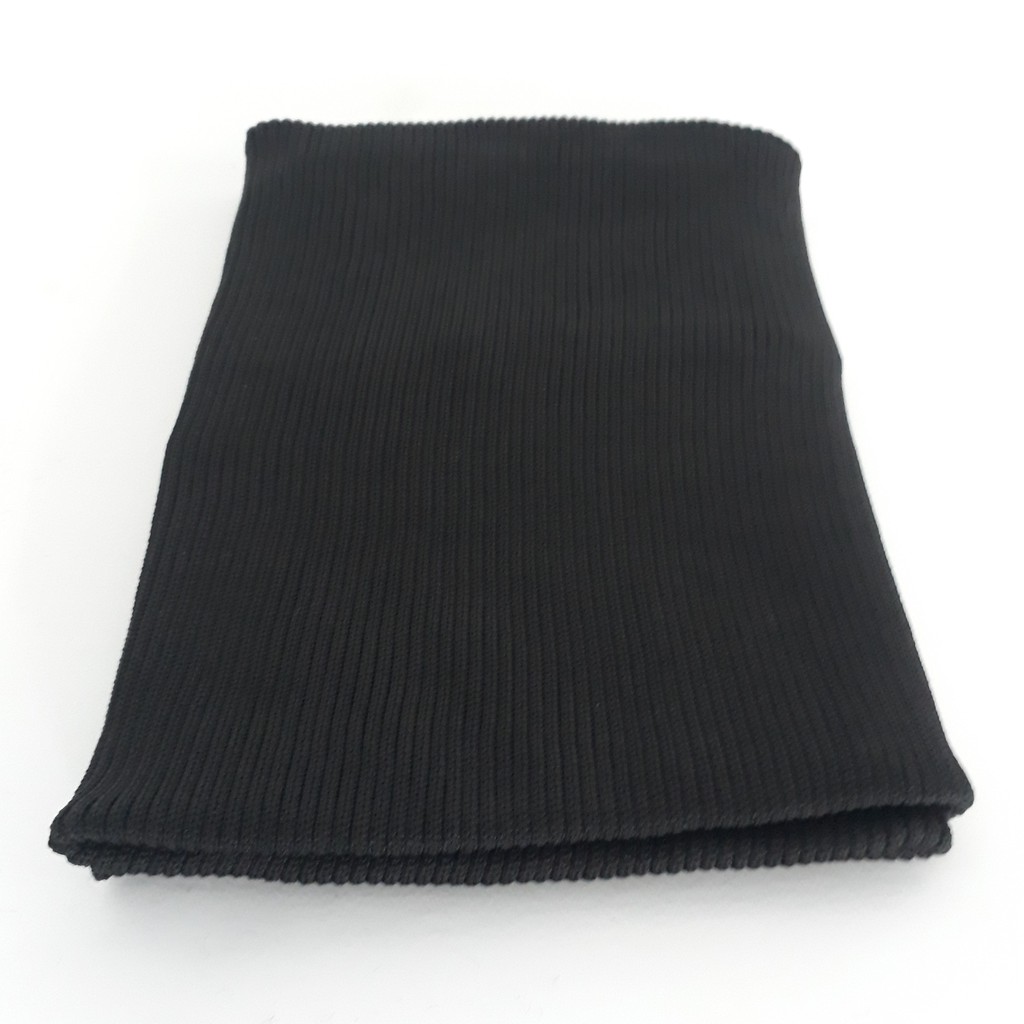 Jual Kain Rib Babat Hitam 2X1 Perlengkapan Jaket untuk Pergelangan ...
