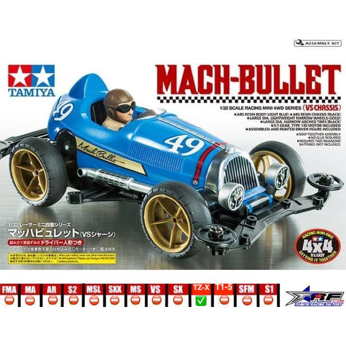 Jual TAMIYA 18091 MACH BULLET | Shopee Indonesia