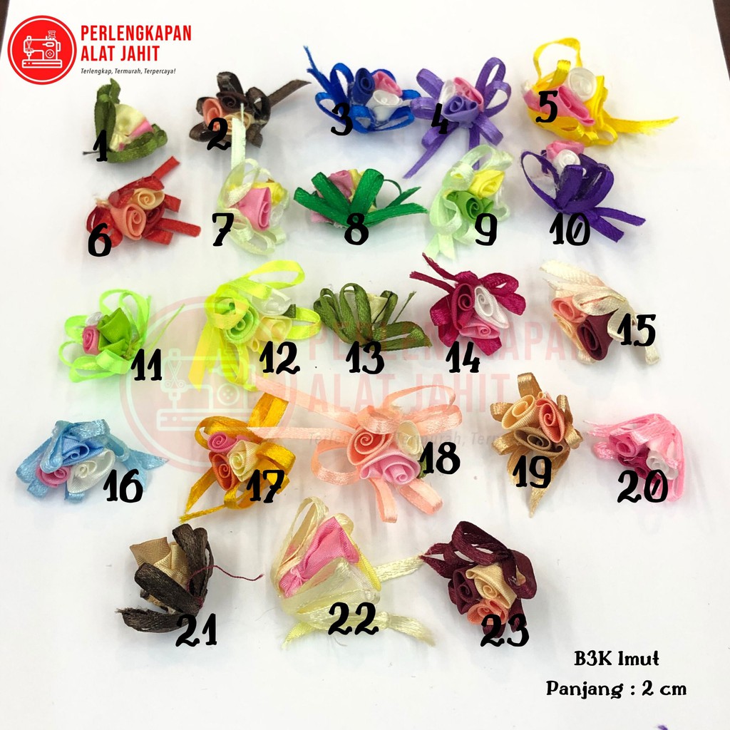 Jual Bunga B3K Imut, Aplikasi bunga, Aplikasi Baju, Aplikasi DIY ...