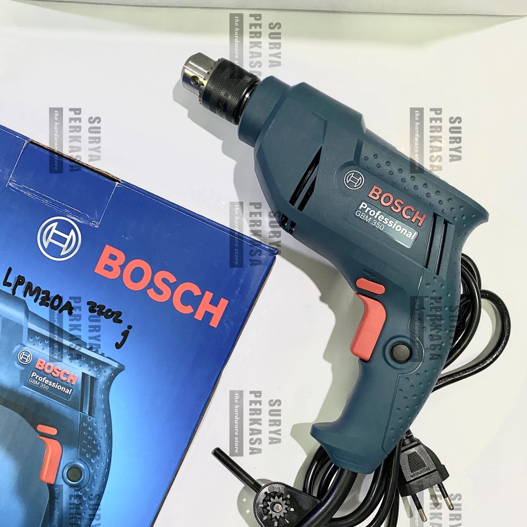 Jual MESIN BOR BESI / KAYU 10 MM BOSCH GBM350 / GBM 350 BOLAK BALIK 2 ...