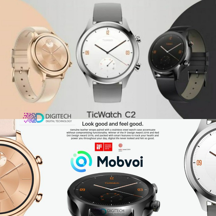 Jual TicWatch C2 Smartwatch Classic AMOLED with NFC Gpay Wear OS IP68 ...