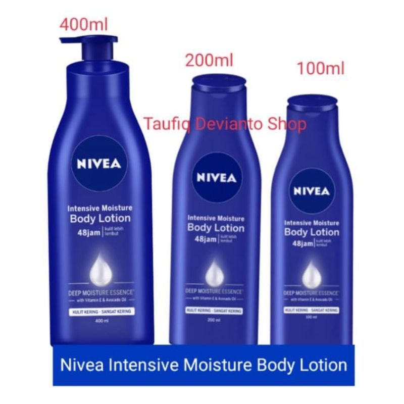Jual NIVEA Body Lotion Intensive moisture 400ml/200ml | Shopee Indonesia