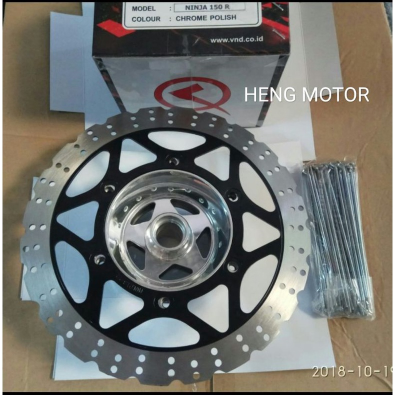 Jual Tromol depan Ninja RR VND sepaket jari jari dan cakram | Shopee ...