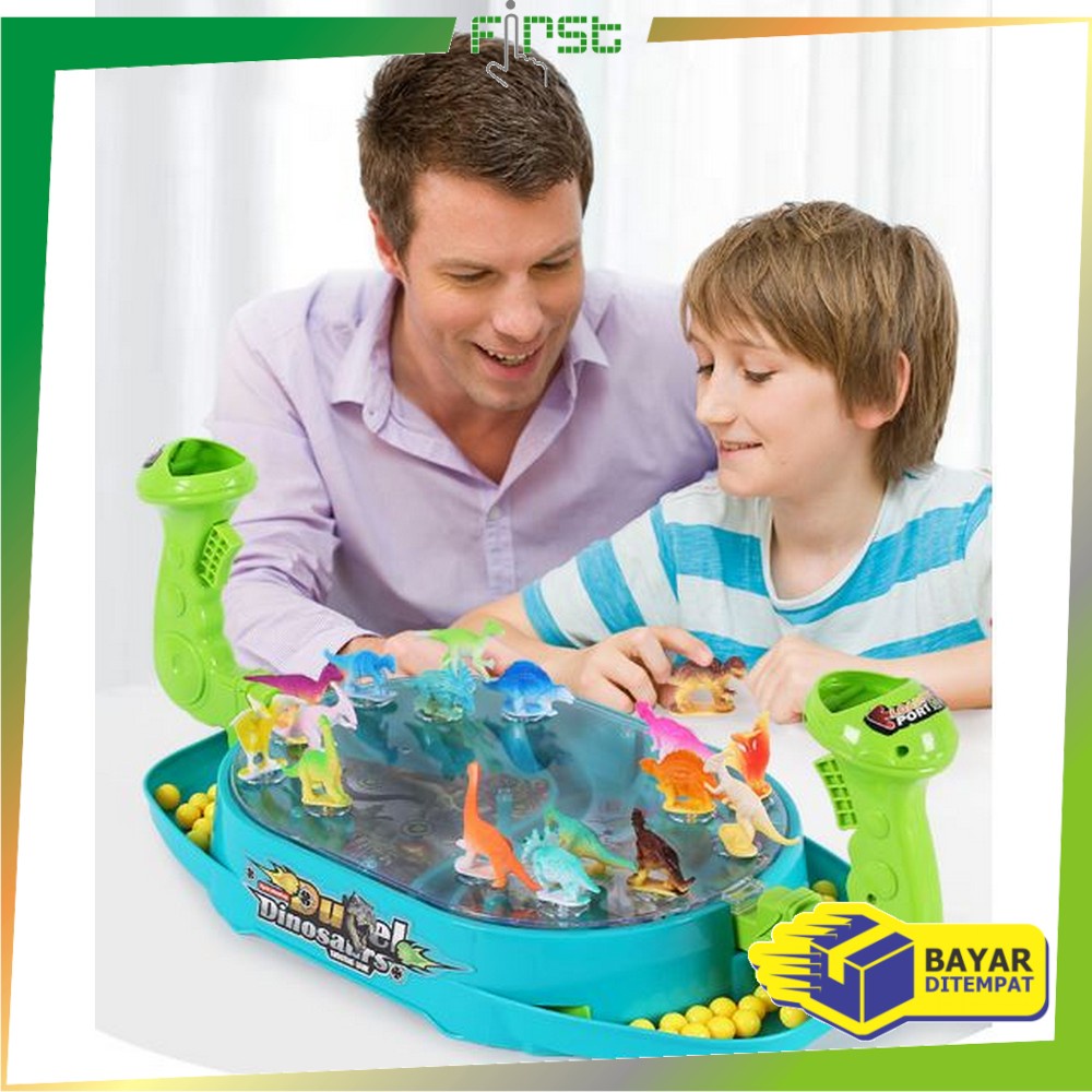 Jual FH-M285 Mainan Dinosaurus Duel Games Tembak Bola Dinosaur Board ...