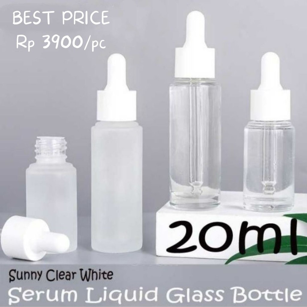 Jual Botol Serum 20ml Botol Pipet Kaca Bening 20gram Botol Obat Tetes ...