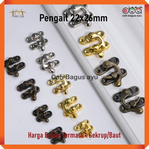 Jual Kunci Pengait Box 22x26 mm Gembok Box Kuncian Kotak Mahar ...