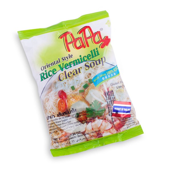 Jual PAPA Rice Vermicelli Clear Soup 55gr | Shopee Indonesia