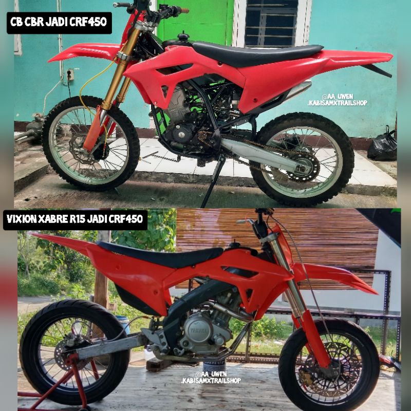 Jual body crf 450 custom deltabox untuk vixion cb cbr tangki injeksi ...