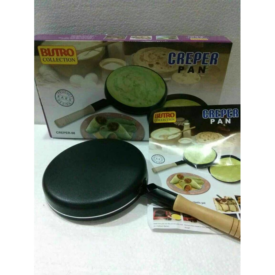 Jual BISTRO Crepes Pan Wajan Pembuat Crepes dan Kulit Lumpia | Shopee ...