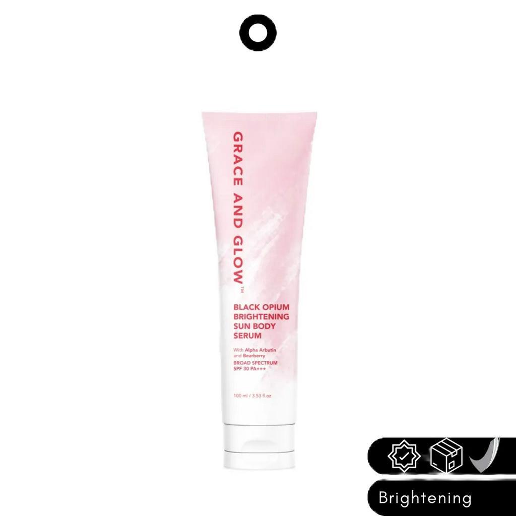 Jual Grace and Glow Black Opium Brightening Sun Lotion Body Serum SPF ...