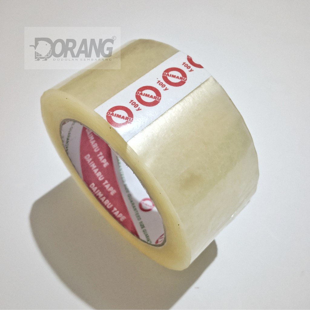 Jual Lakban Daimaru Bening | Isolasi Bening Daimaru Original 48 mm x 100 yard | Shopee Indonesia