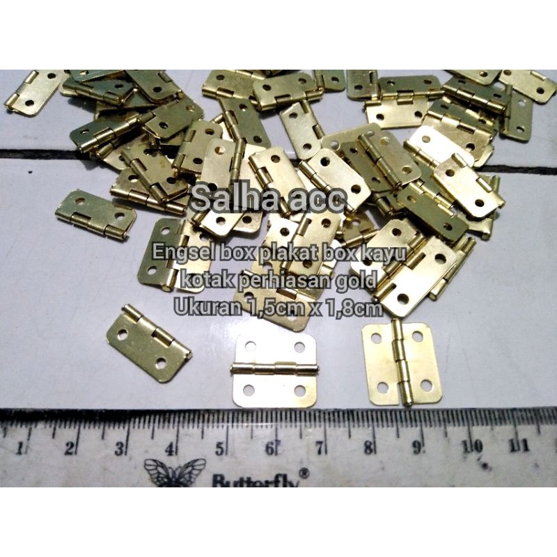 Jual engsel box plakat box kayu kotak perhiasan gold _1pcs | Shopee ...