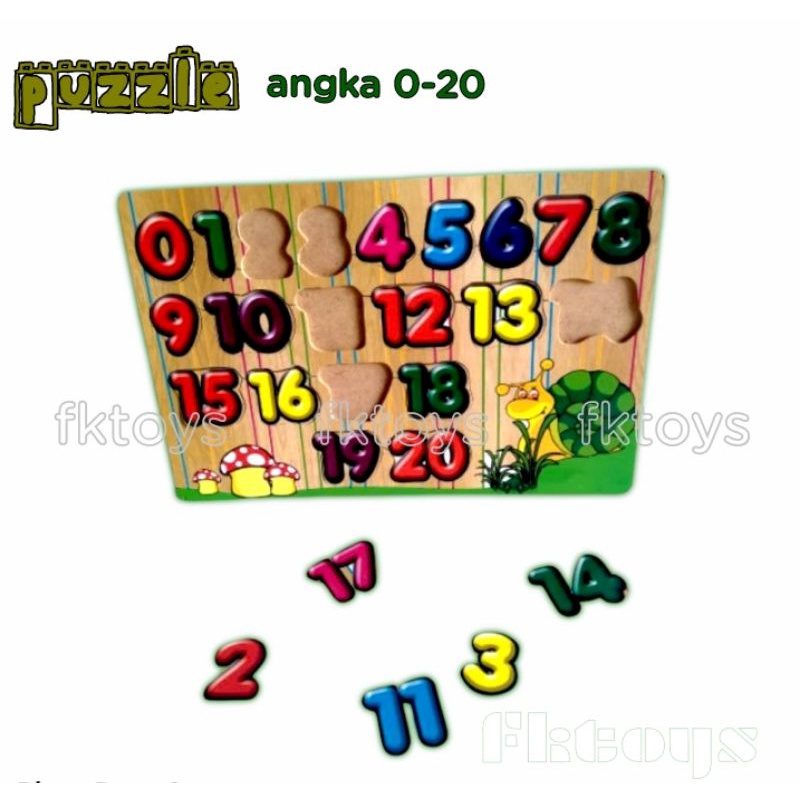 Jual puzzle kayu huruf dan angka -.mainan edukasi anak puzzle kayu ...