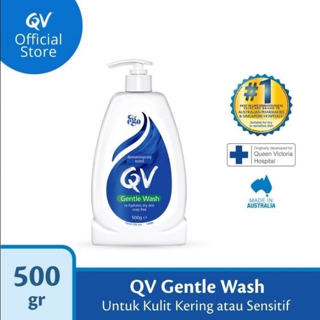 Jual PERA564 SABUN MANDI QV GENTLE WASH 500 gr SABUN KULIT KERING 44654 ...
