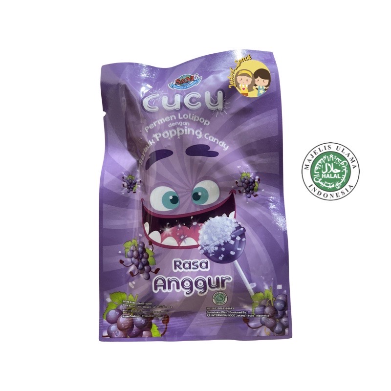 Jual Permen Cucu Popping 2in1 Lolipop Serbuk Popping Rasa Buah Buahan 1 ...