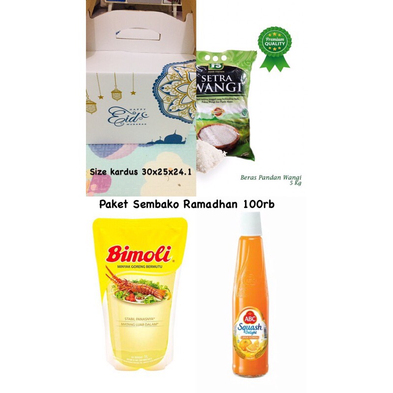 Jual PAKET SEMBAKO RAMADHAN 100 ribu | Shopee Indonesia