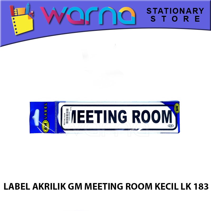 Jual LABEL ACRYLIC GM MEETING ROOM KECIL LK 183 | Shopee Indonesia
