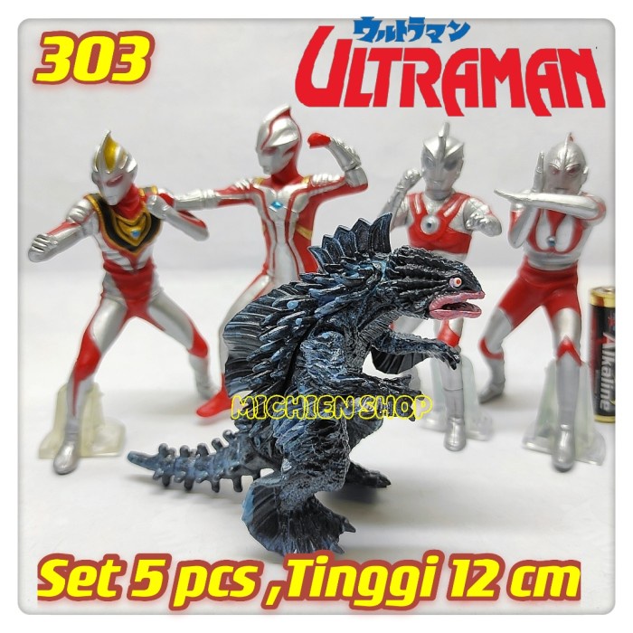 Jual Action Figure Ultraman With Monster set 5pcs | Shopee Indonesia