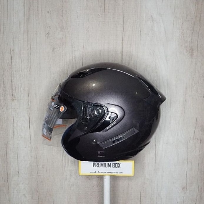 Jual INK METRO 2 GUNMETAL | HELM INK METRO HALF FACE | Shopee Indonesia
