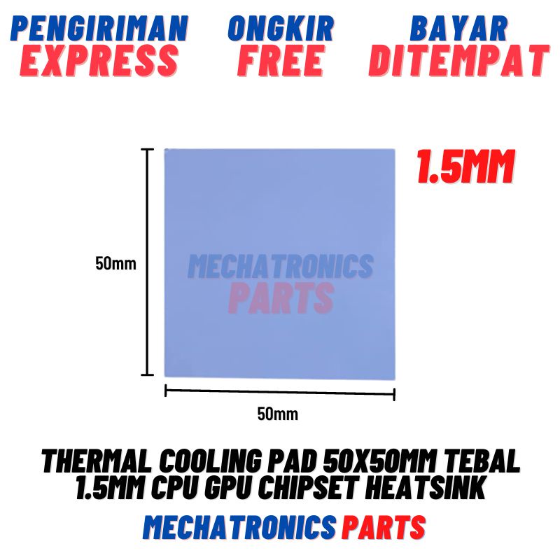 Jual Thermal Cooling Pad 50x50mm Tebal 1.5mm | Shopee Indonesia