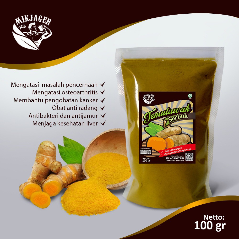 Jual TEMULAWAK SERBUK BUBUK SUPER MURNI | Shopee Indonesia